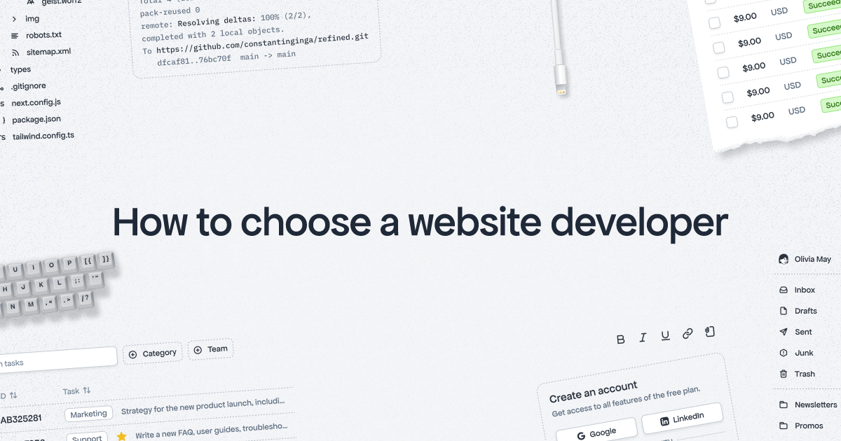 How to choose a website developer