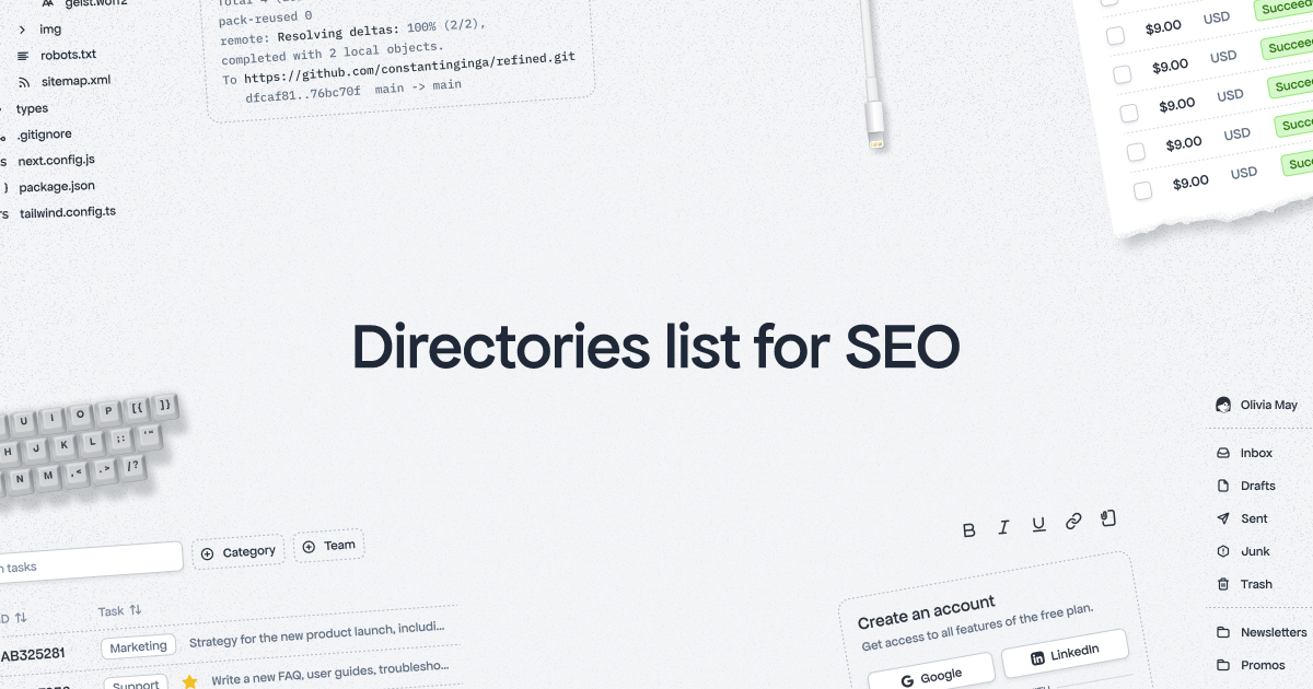 Directories list for SEO - Refined